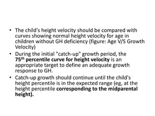 Growth Hormone Deficiency in Children | PPTX
