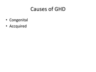 Growth Hormone Deficiency in Children | PPTX