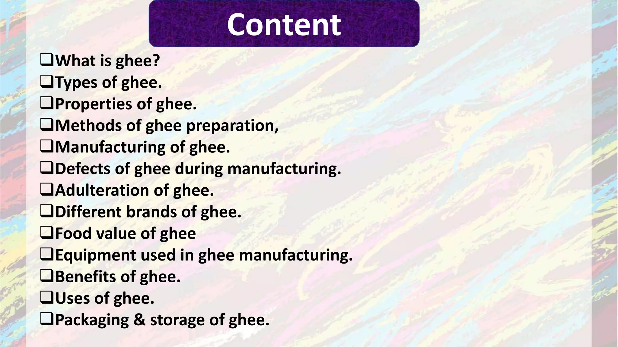 Ghee | PPTX