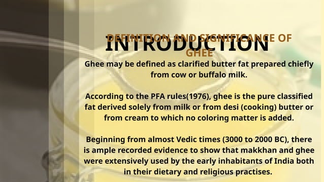 ghee.pptx ...processess for making o ghee | PPTX