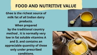 ghee.pptx ...processess for making o ghee | PPTX