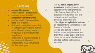 FLAVOUR AND AROMA OF GHEE | PPTX