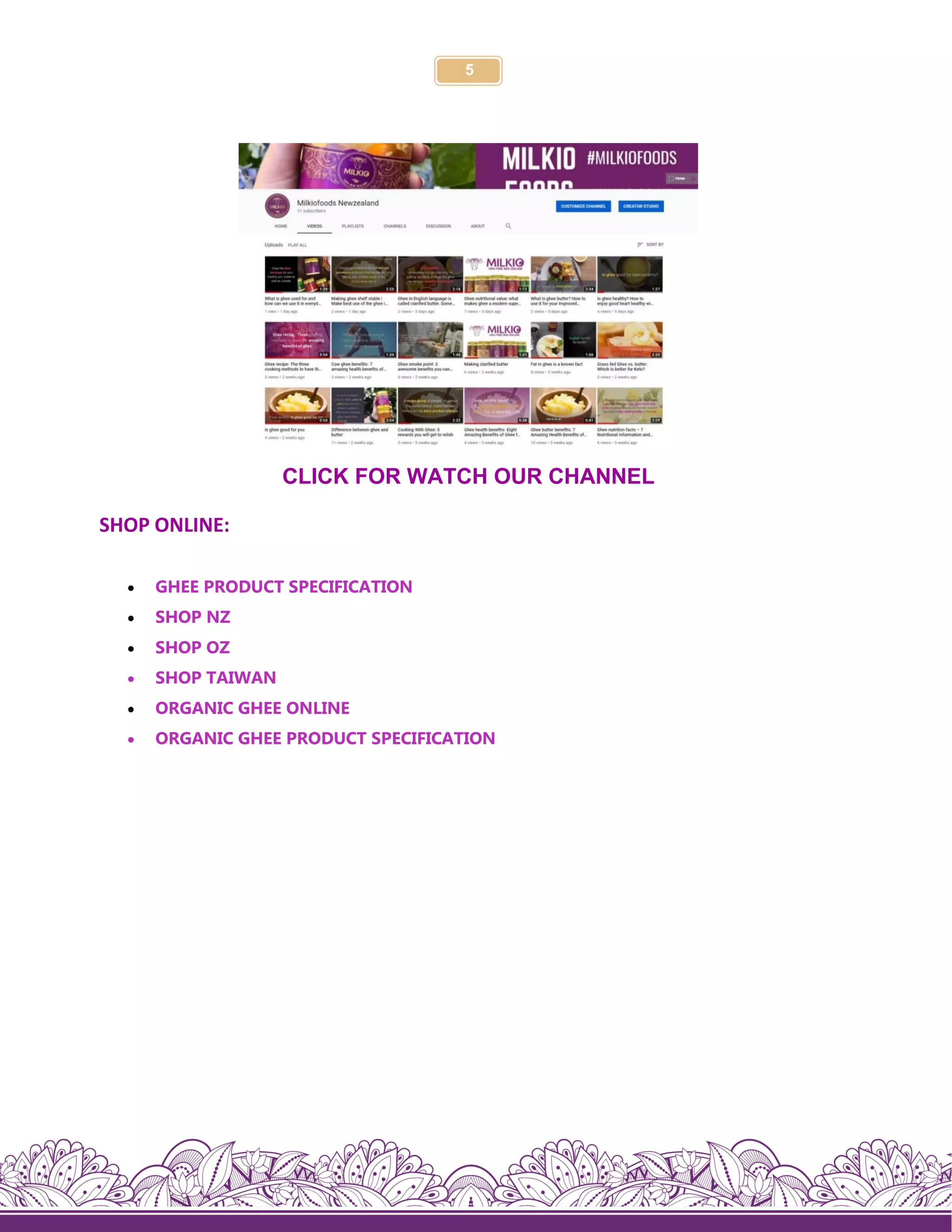 GHEE DEFINITION: WHY IT IS CALLED AN AYURVEDIC ELIXIR | Milkio Foods | PDF