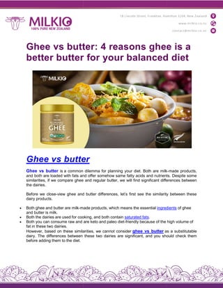 Ghee vs butter | PDF