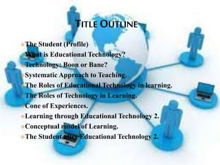 Our Portfolio in Educational Technology | PPTX