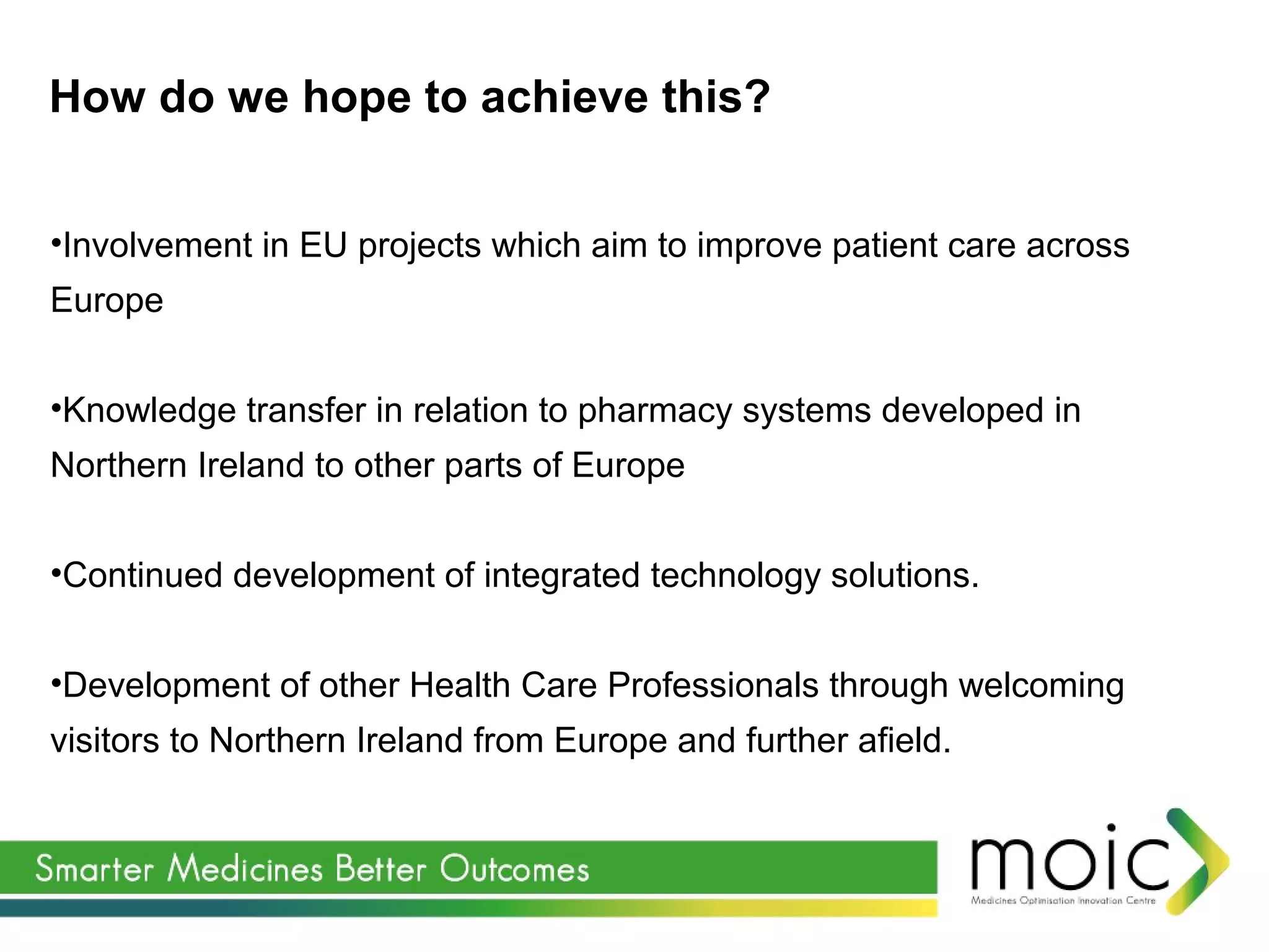 Medicines optimisation: sharing best practices | PPT