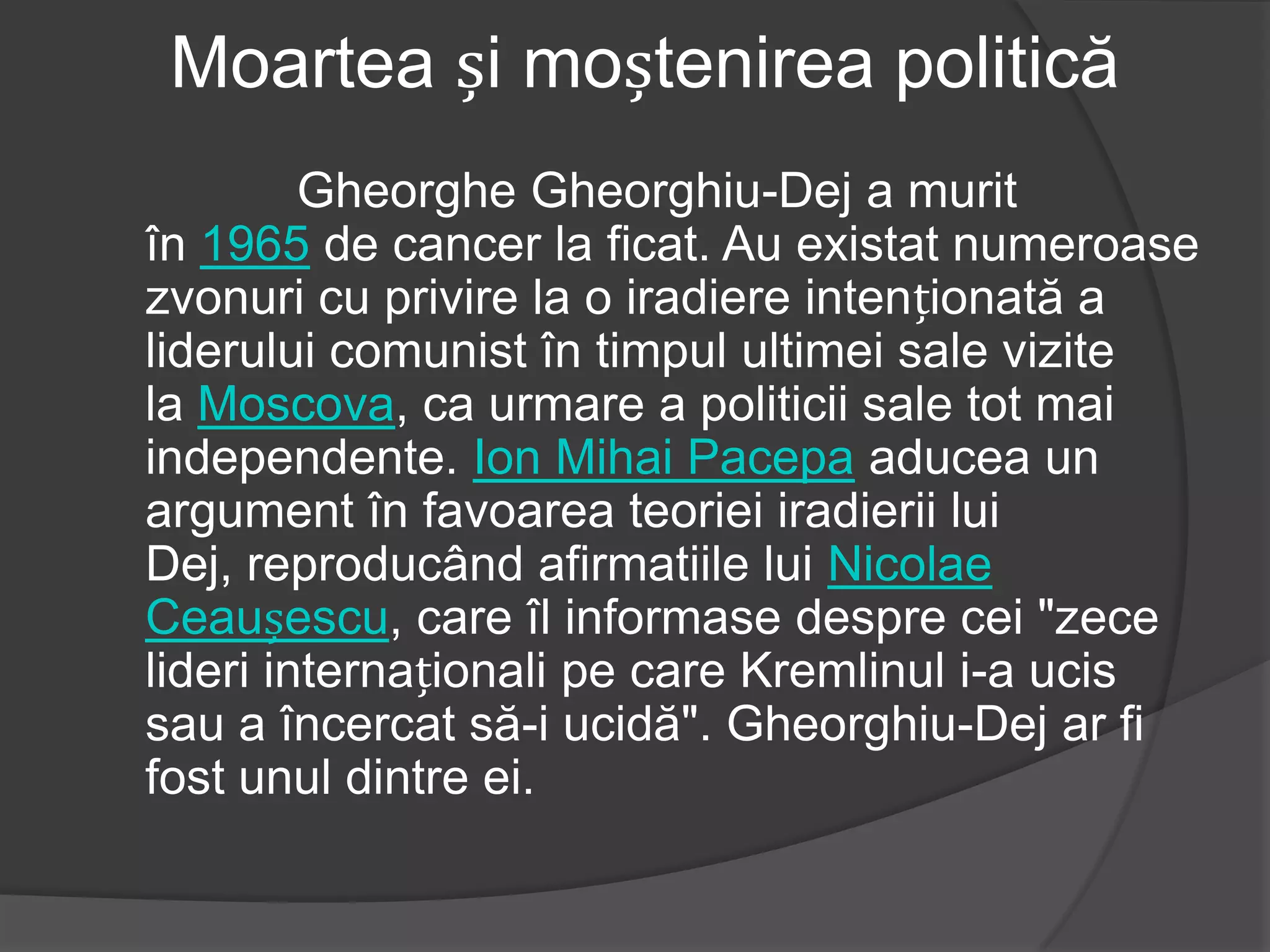 Gheorghe gheorghiu dej. | PPSX