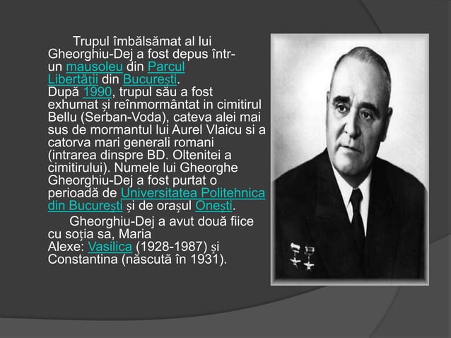 Gheorghe gheorghiu dej. | PPSX