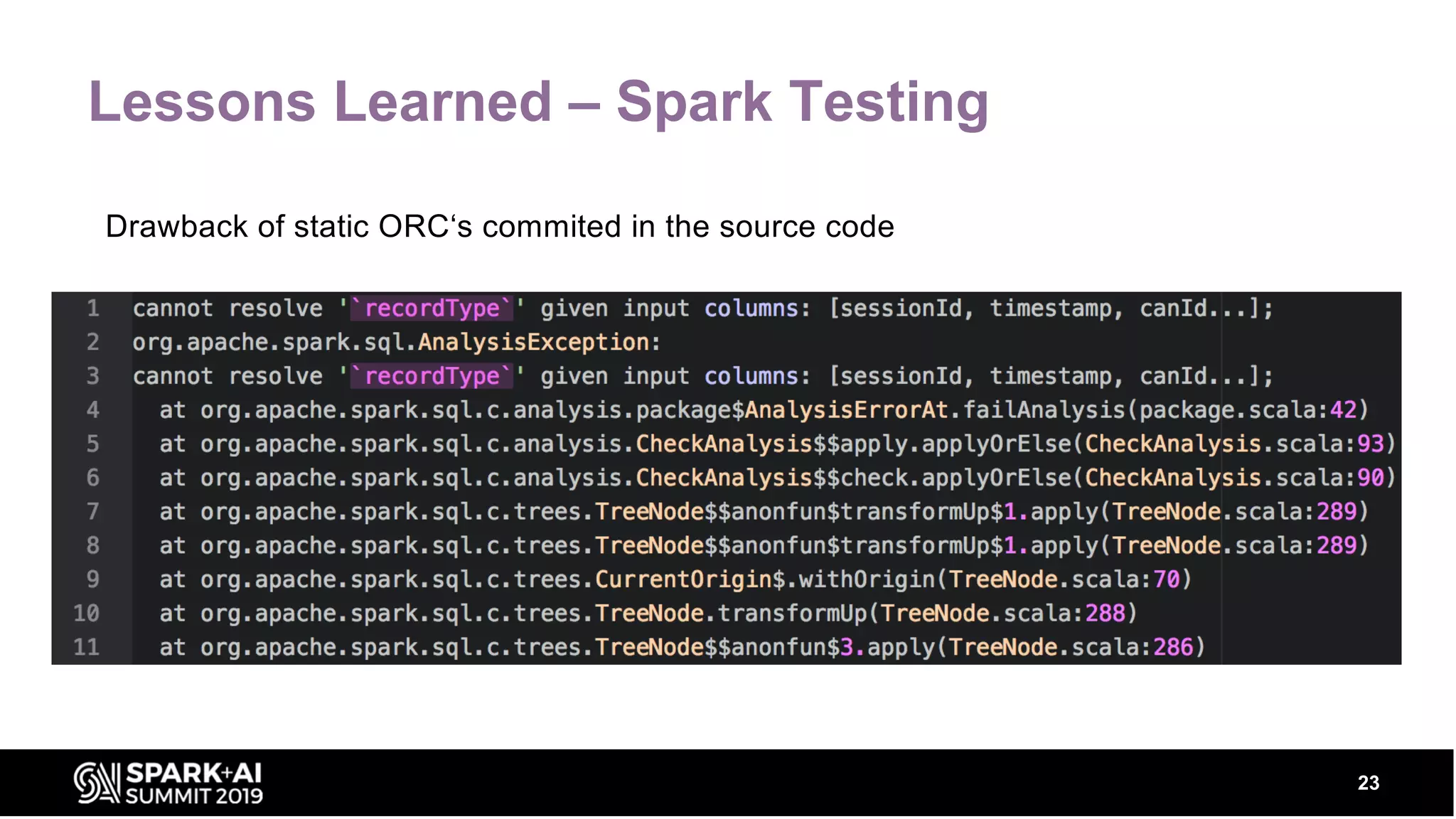 Lessons Learned from Using Spark for Evaluating Road Detection at BMW Autonomous Driving | PPT