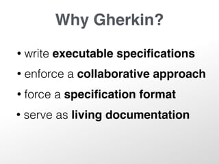 Gherkin - crash course | PPT
