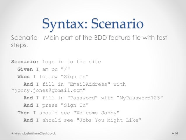 Gherkin for test automation in agile