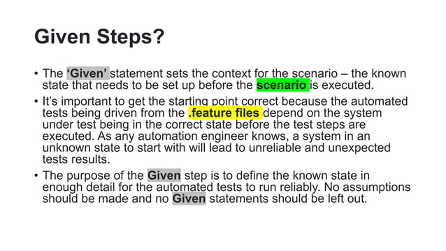 Gherkin model BDD | PPT