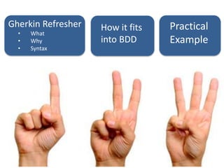 Gherkin /BDD intro | PPTX | Computer Software and Applications | Computing