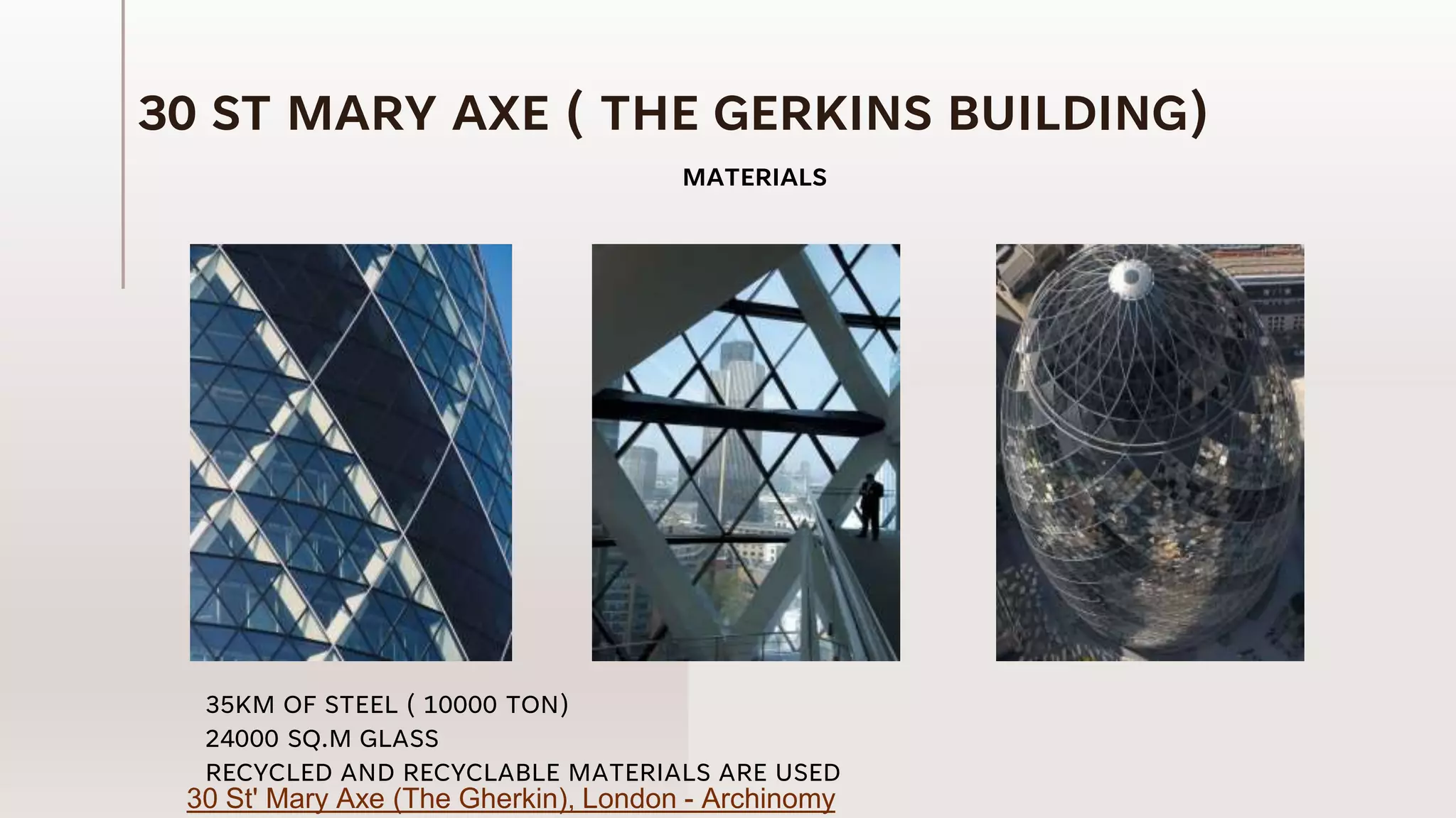 Gherkins building- 30 ST MARY AXE | PPTX