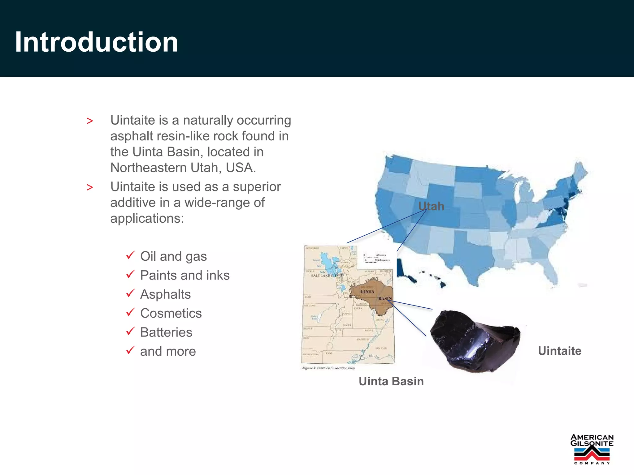 GILSONITE: A SAFE SOLUTION FOR RESERVOIR AND AQUIFER DRILLING ...