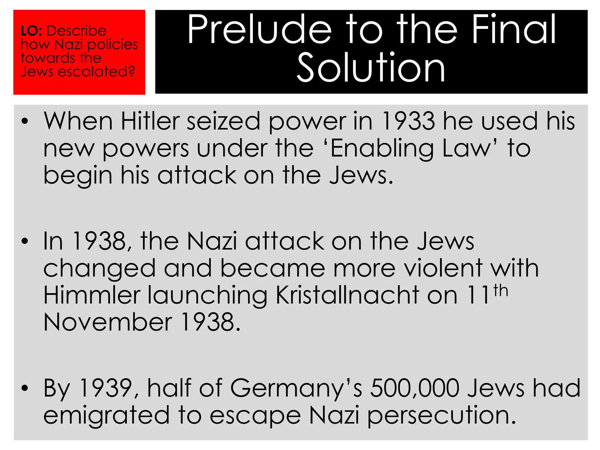 Ghettos, Death Squads and the Final Solution | PPTX