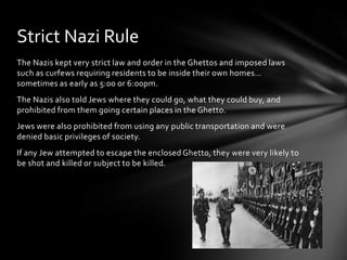 Ghettos in the holocaust | PPTX