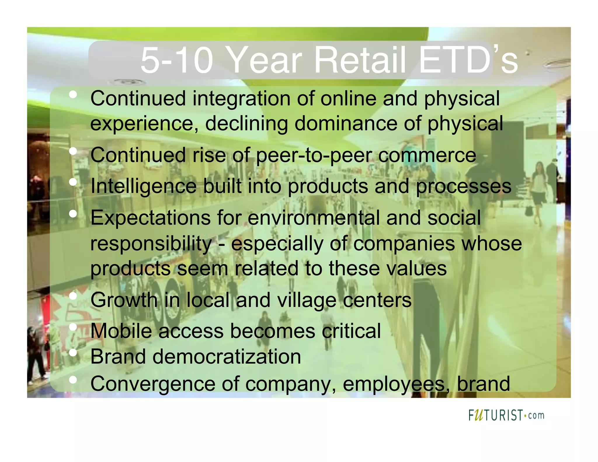 Retail and the Long Range Future | PDF