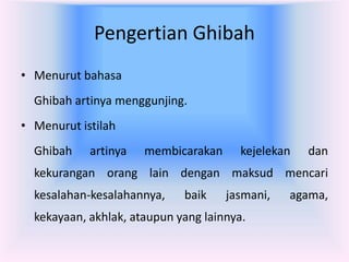Ghibah | PPTX