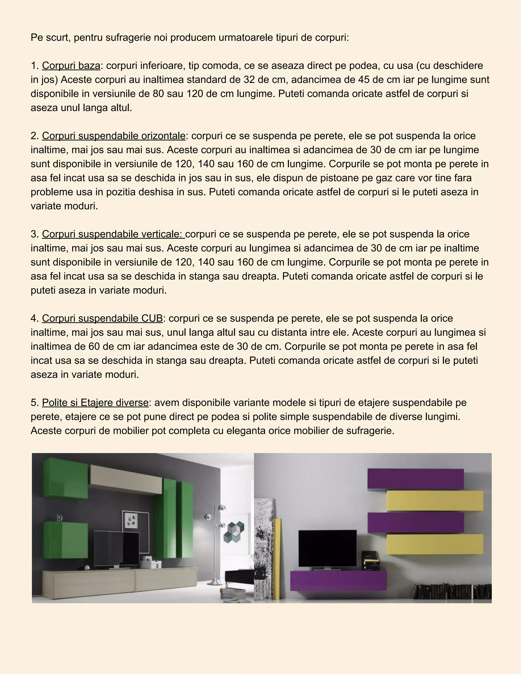 Ghid Mobilier living | PDF
