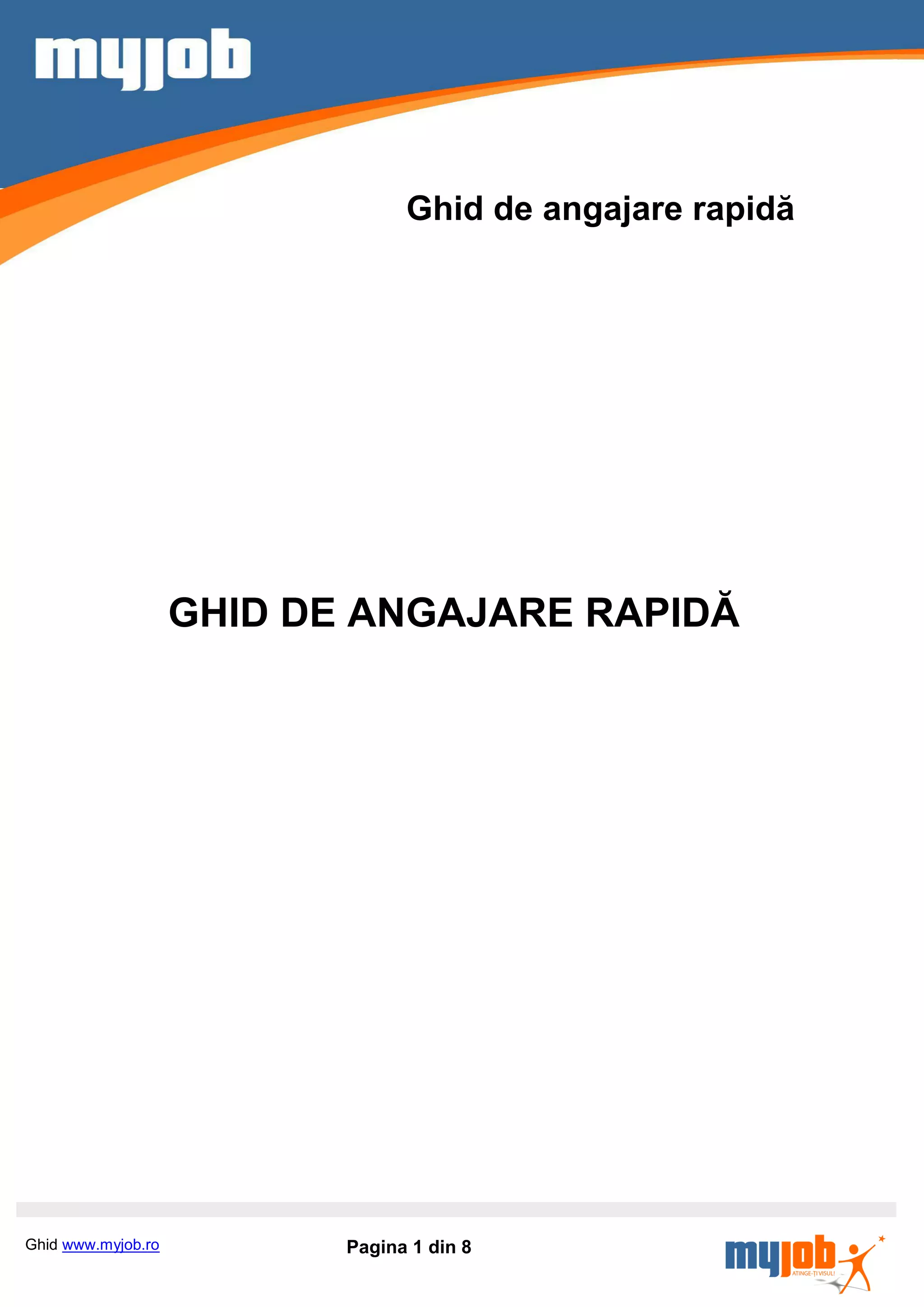 Ghid angajare rapida | PDF