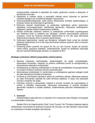 Ghid de antibioprofilaxie (1) | PDF