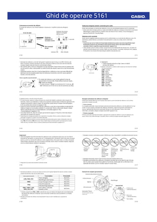 CASIO lineage Ghid de operare 5161 | PDF