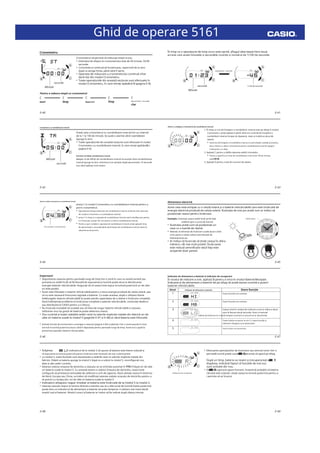 CASIO lineage Ghid de operare 5161 | PDF