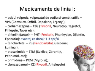 Ghid de tratament in epilepsie | PPTX