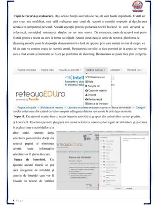 GHID DE UTILIZARE A PLATFORMEI REȚEAUA EDU.RO | PDF