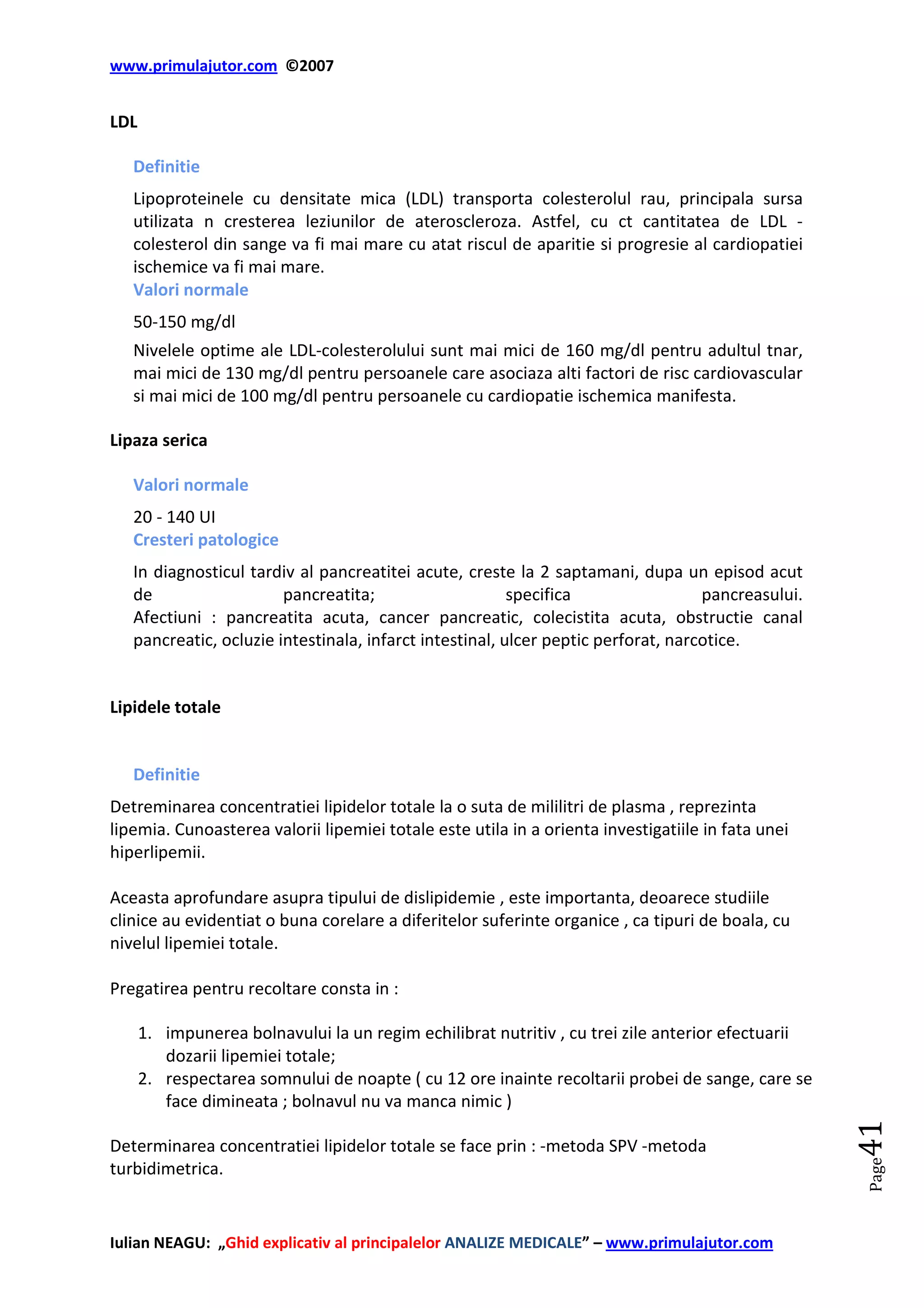 Ghid explicativ al_principalelor_analize_medicale | PDF