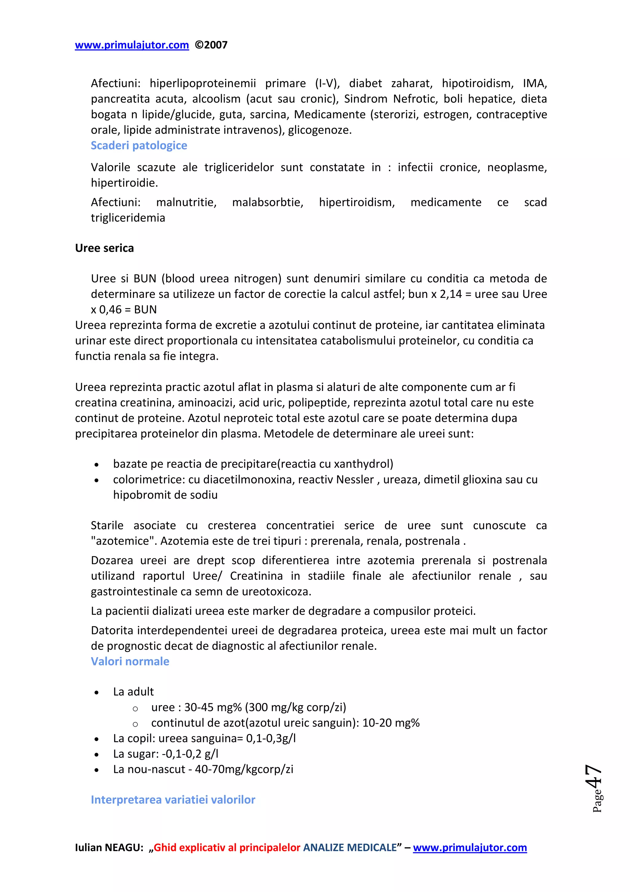 Ghid explicativ al_principalelor_analize_medicale | PDF