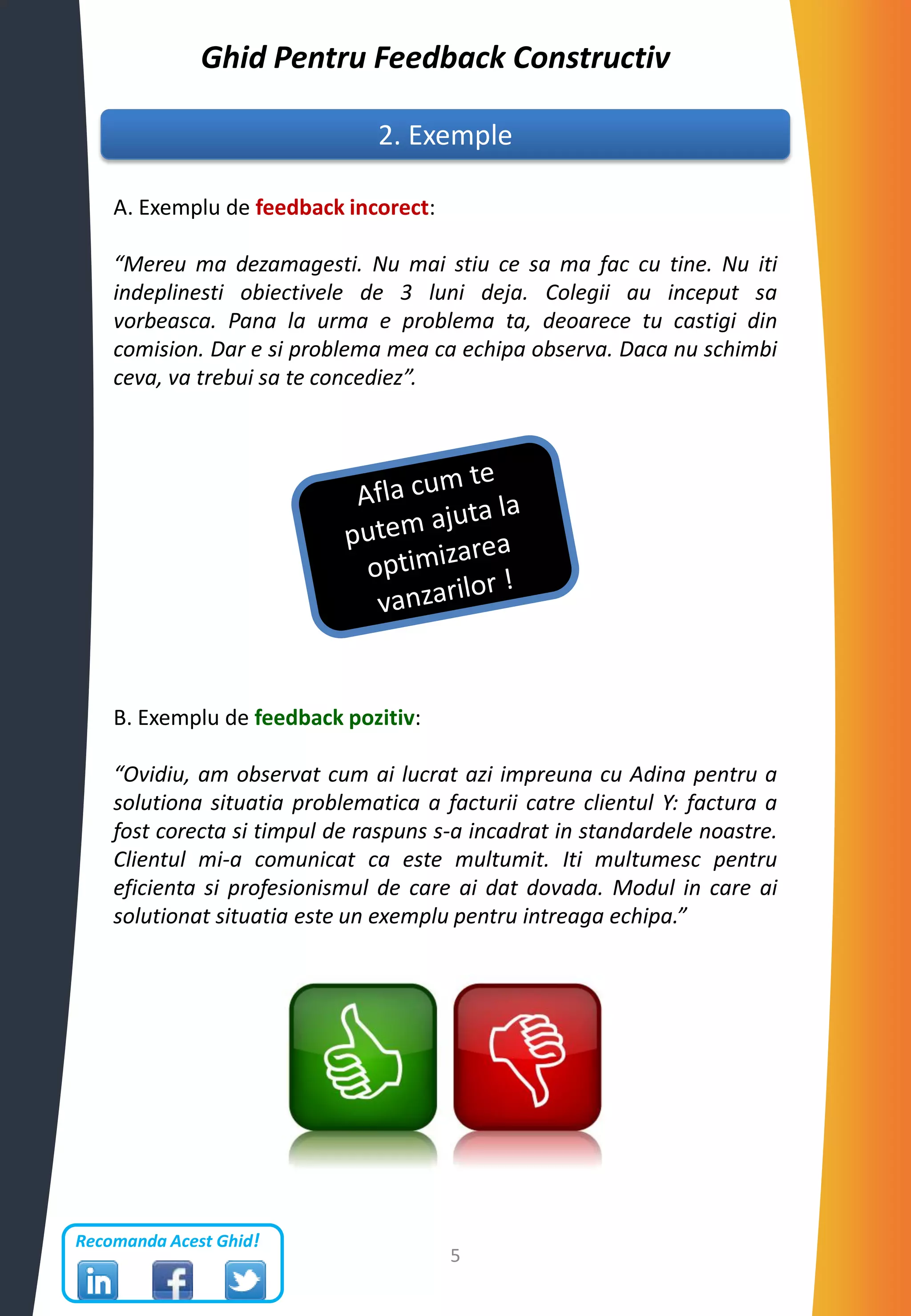 Ghid pentru feedback constructiv | PDF
