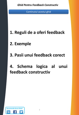 Ghid pentru feedback constructiv | PDF