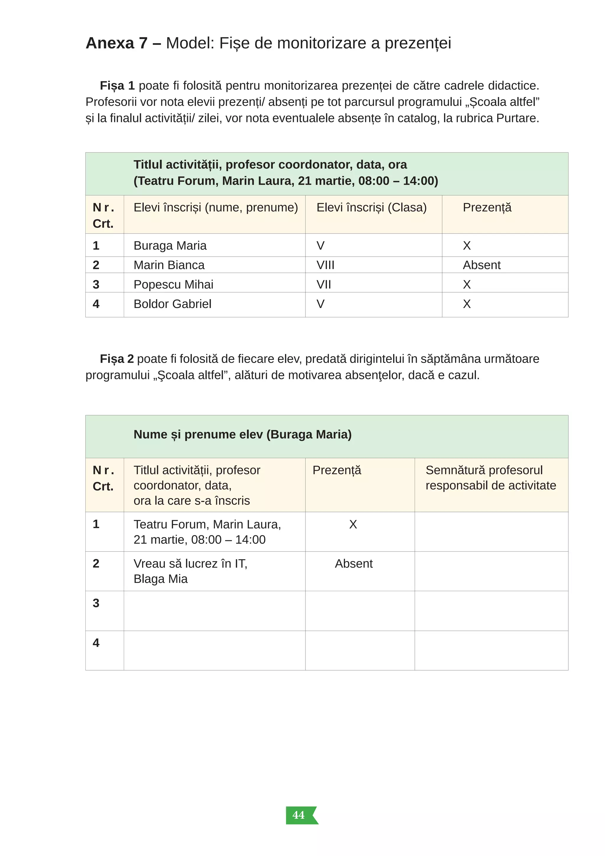 Ghid program scoala-altfel | PDF