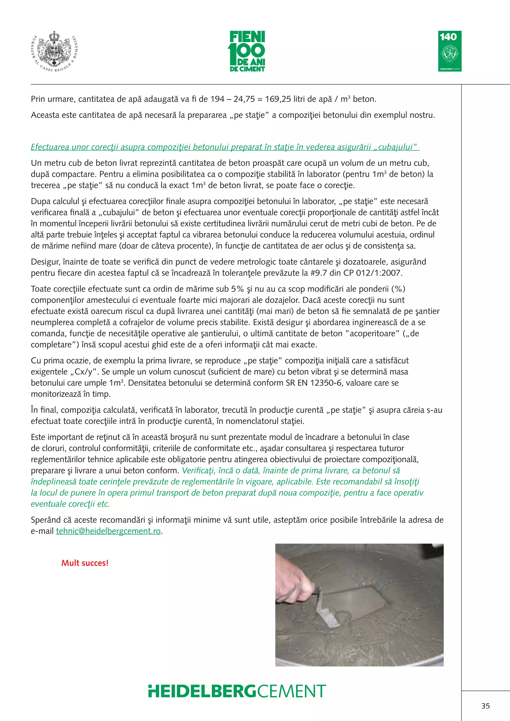 Ghid proiectare compozitie beton 2017 | PDF