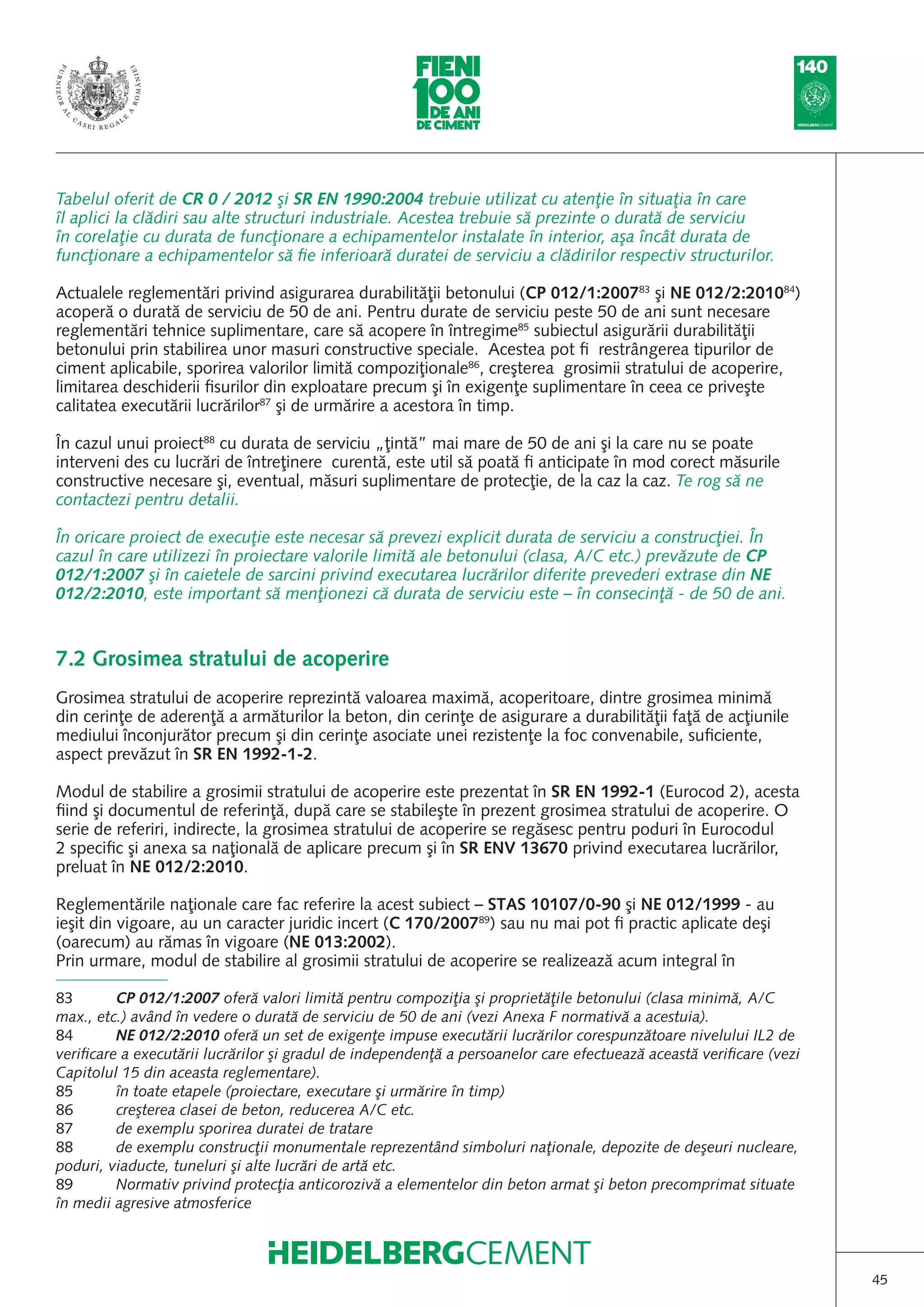 Ghid proiectare durabilitate beton 2017 | PDF