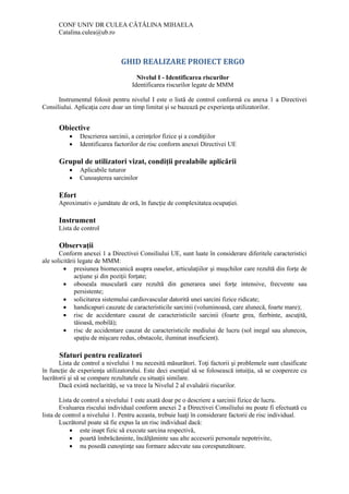 Ghid proiect culea | PDF