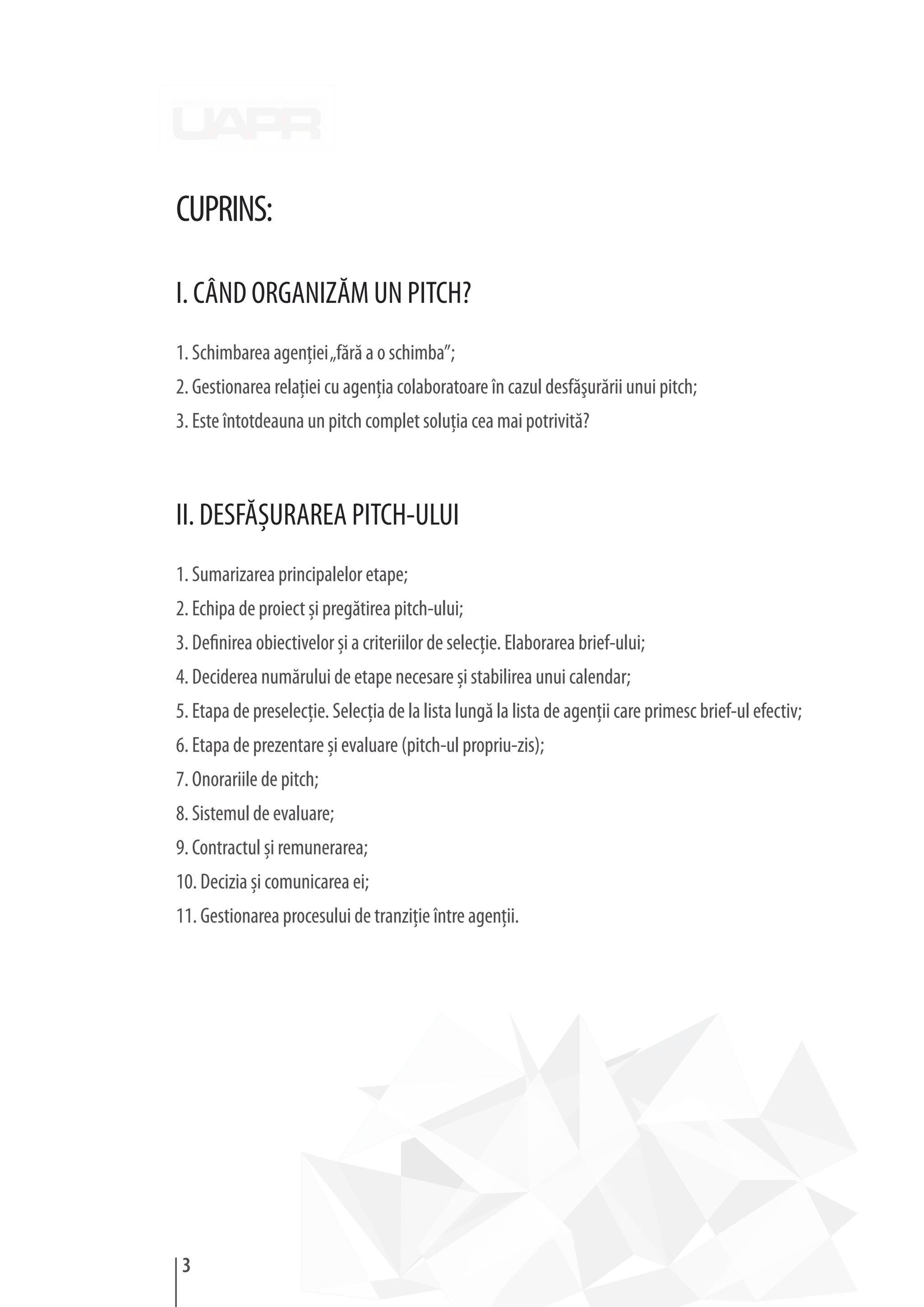 Ghidul de pitch UAPR | PDF