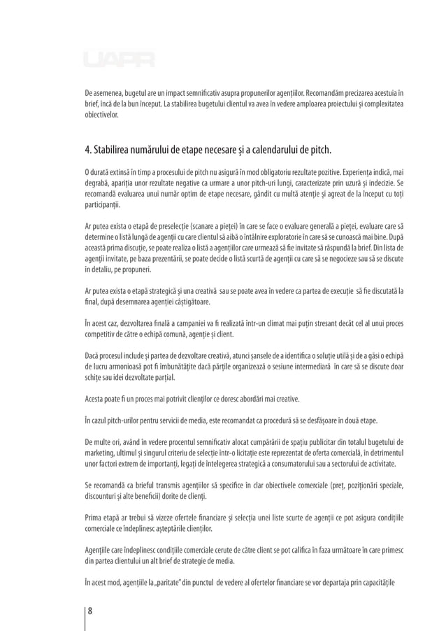 Ghidul de pitch UAPR | PDF