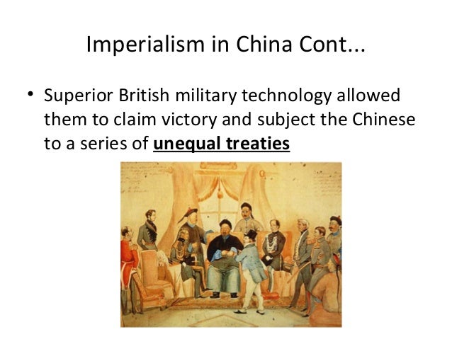 EFFECT OF IMPERIALISM TO CHINA