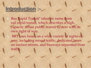 Rapid transit system | PPTX