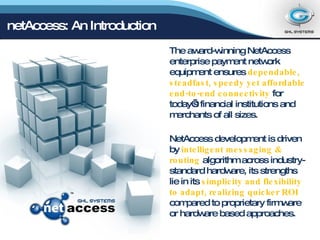 Ghl systems net access w & n series presentation sept 2009 for wnb | PPT