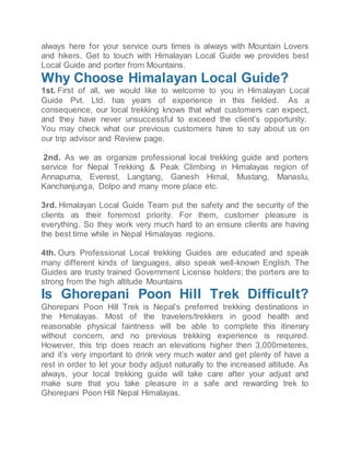 Ghorepani poon hill trek | DOCX