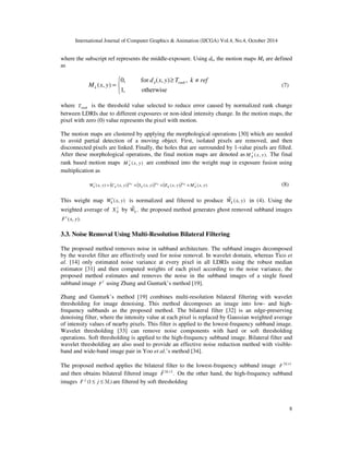 Ghost and Noise Removal in Exposure Fusion for High Dynamic Range Imaging | PDF