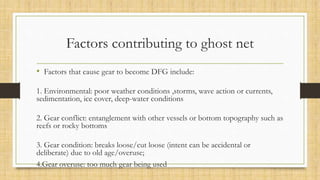 Ghost fishing problem ppt | PPTX