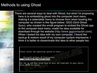 Ghost Framework For Computer Backup | PPT