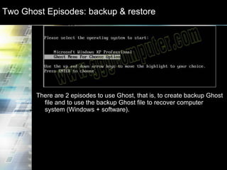 Ghost Framework For Computer Backup | PPT