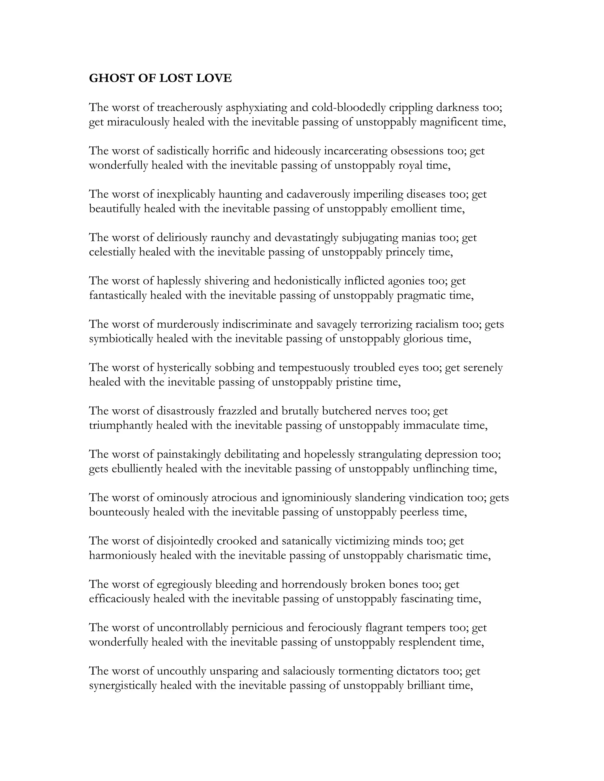 Ghost Of Lost Love | DOC