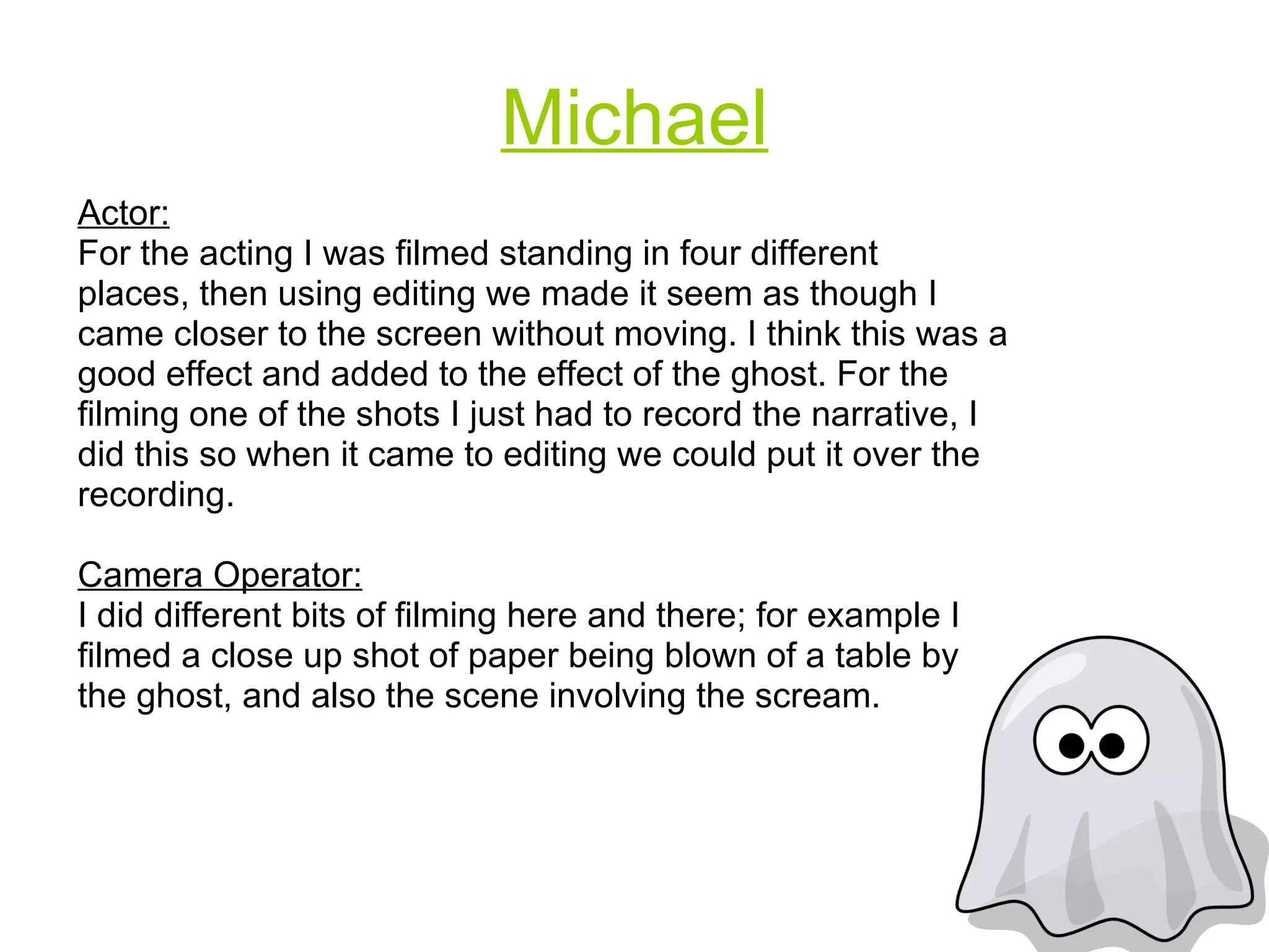 Ghost Powerpoint Presentation | PPT